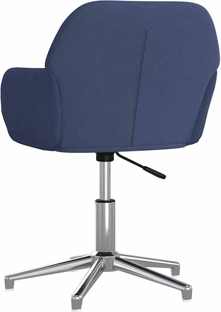 Otočné jídelní židle 2 ks modré textil 3103042