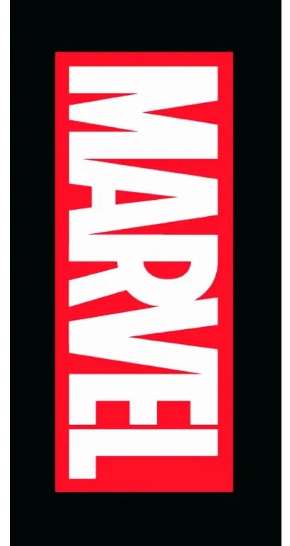 Carbotex Bavlněná froté osuška 70x140 cm - Marvel Logo