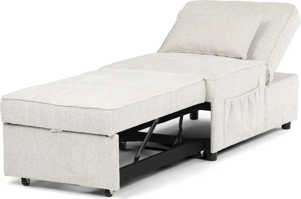 Autronic Rozkládací čalouněné  křeslo ASB-C3210 Barva potahu: Šedá