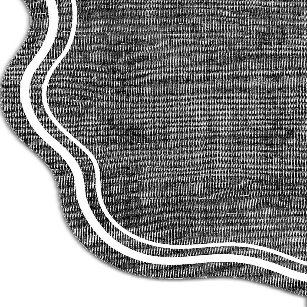 Conceptum Hypnose Kusový koberec WOOKECE283, Šedá, Bílá, 160 x 230 cm