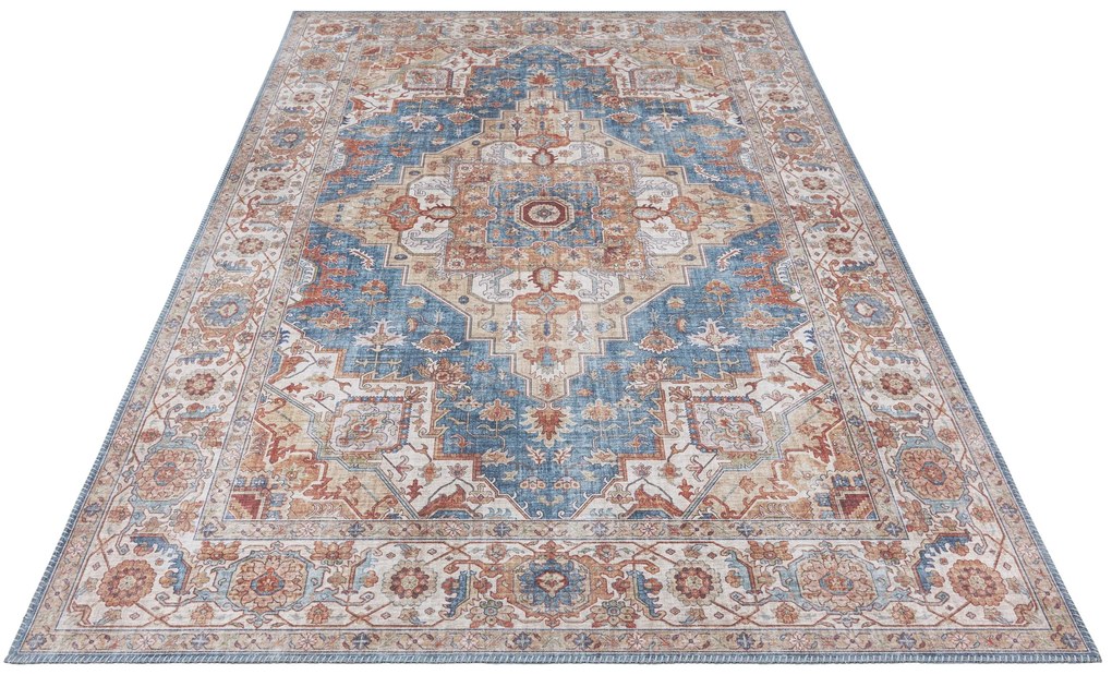 Hanse Home, Kusový koberec Asmar 104014 Jeans blue, 160x230, modrá, obývací pokoj