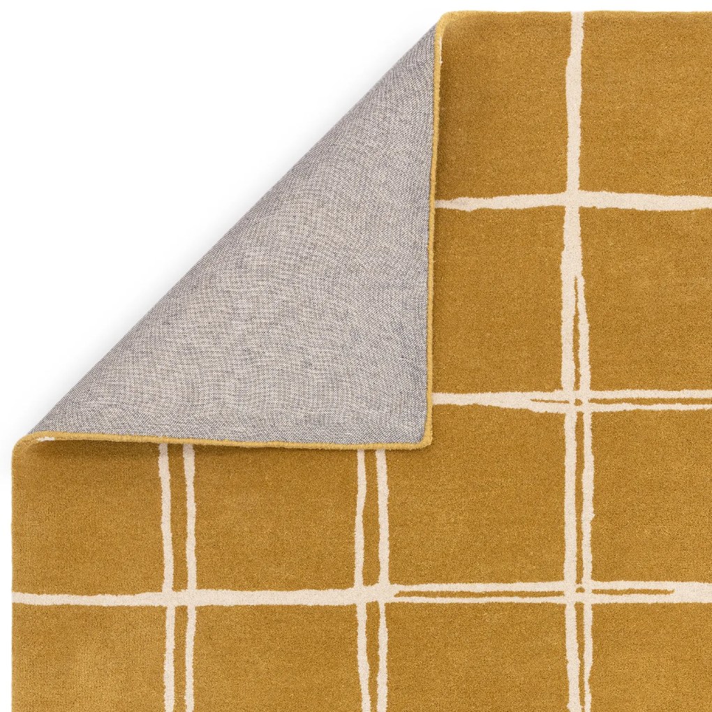 Tribeca Design Kusový koberec Swans Grid Gold Rozměry: 200x290 cm