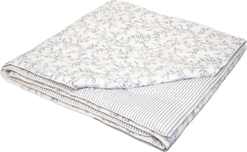 SCANquilt přikrývka CLIMA COOL - chladivá lehká - hřejivost Sq 1, kytička+proužek 140 x 200 cm