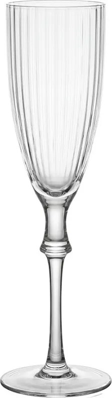 Sklenička na šampaňské s žebrováním - Ø 5*24 cm / 150 ml