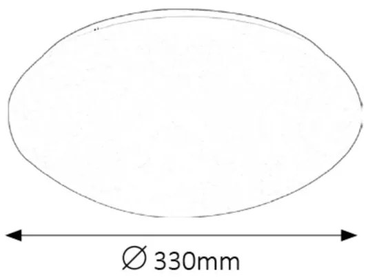 Rabalux 3438 - LED koupelnové stropní svítidlo LUCAS LED/18W/230V