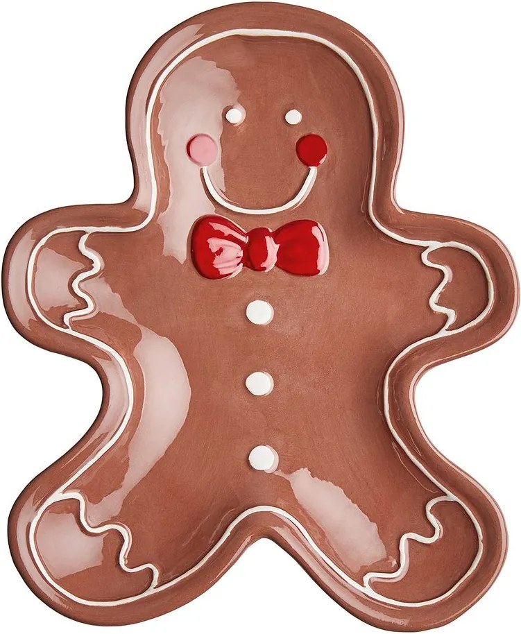 SWEET X-MAS Servírovací talíř perníkový panáček 20 cm