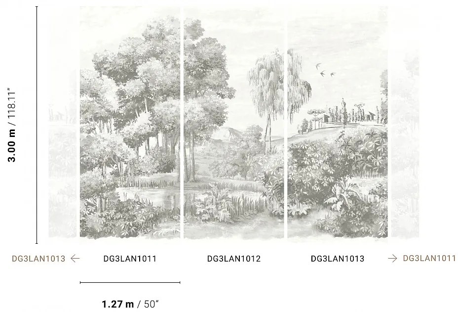 Vliesová fototapeta na zeď, Krajina, DG3LAN1012, Wall Designs III, Khroma by Masureel