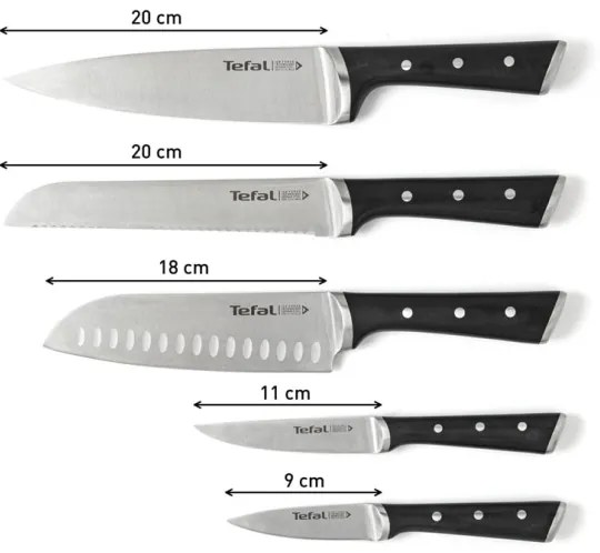 Tefal - Sada kuchyňských nožů ve stojanu ICE FORCE 6 ks