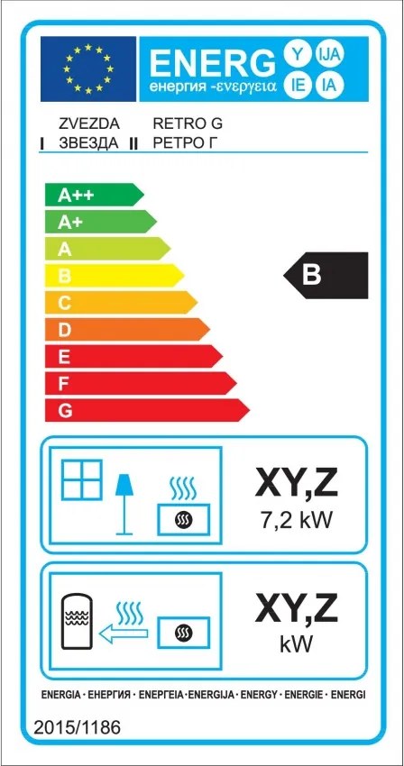 Krbová kamna ZVEZDA RETRO - G ZV-307