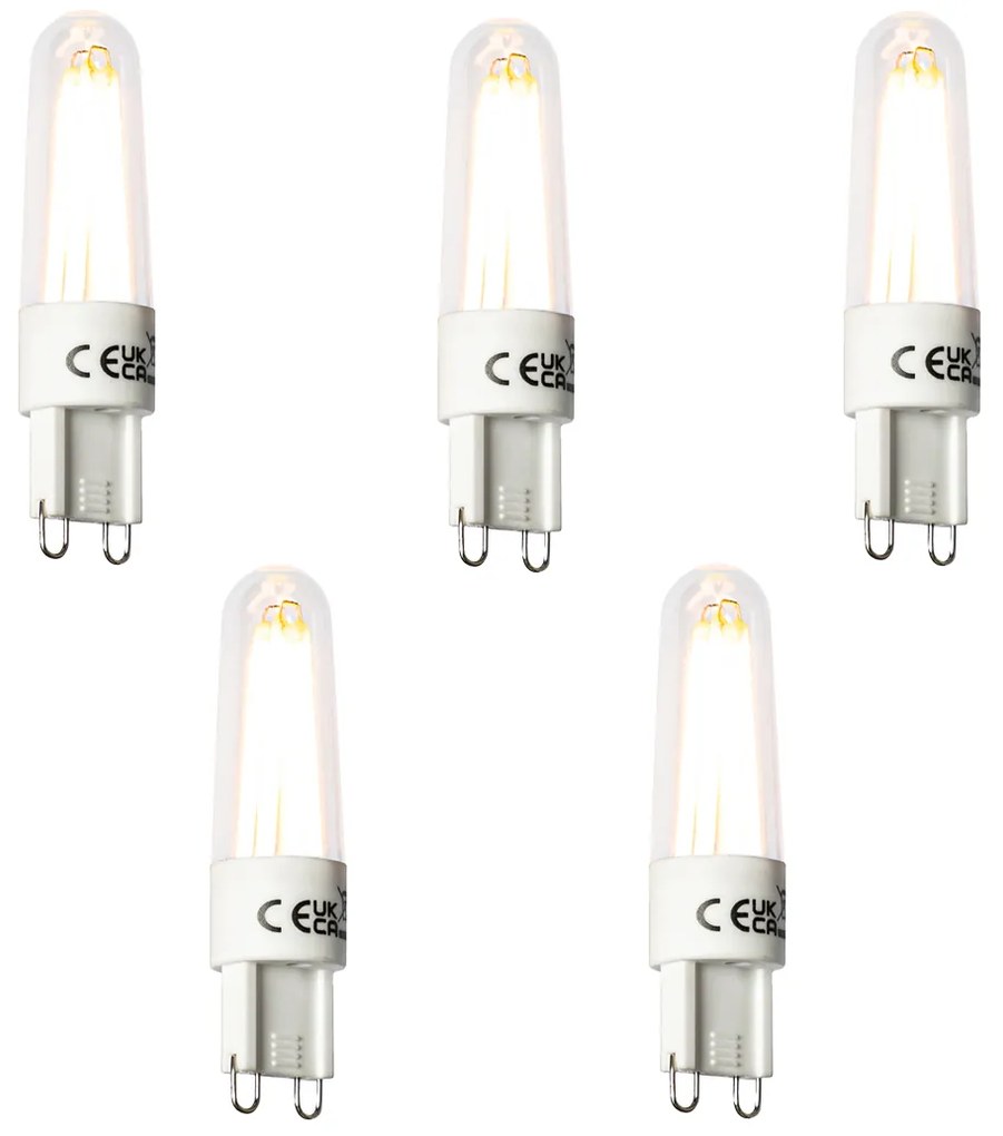 Sada 5 ks Žárovka G9 LED 2,5W 240lm 2300K