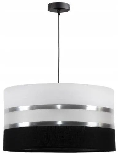 Moderní závěsné osvětlení na lanku ROREL, 1xE27, 60W, černé, bílé Bexlo ROREL 0615