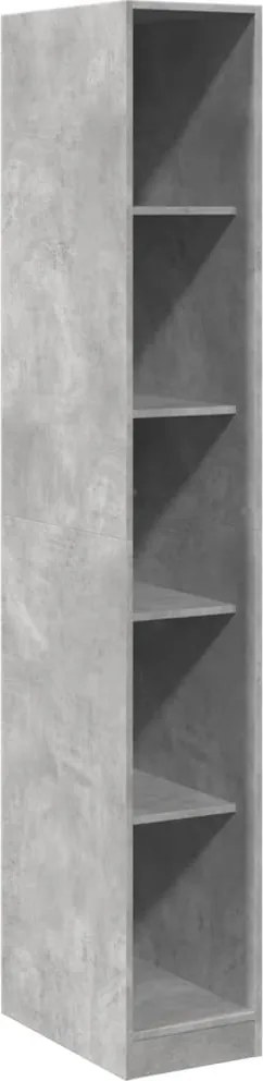 Šatní skříň betonově šedá 30 x 50 x 200 cm kompozitní dřevo 3307705