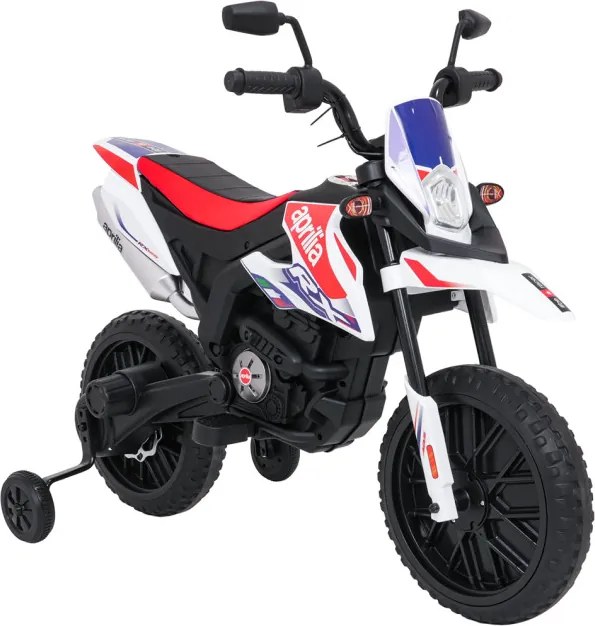 Elektrická motorka Aprilia RX bílá