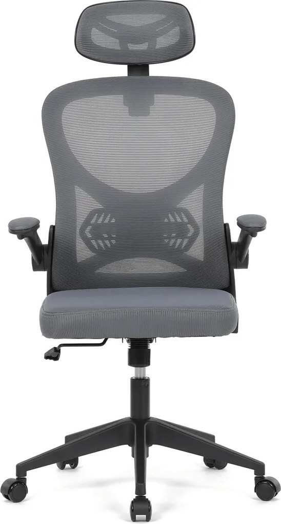 Ergonomická kancelářská židle ALEXANDRE - šedá síťovina