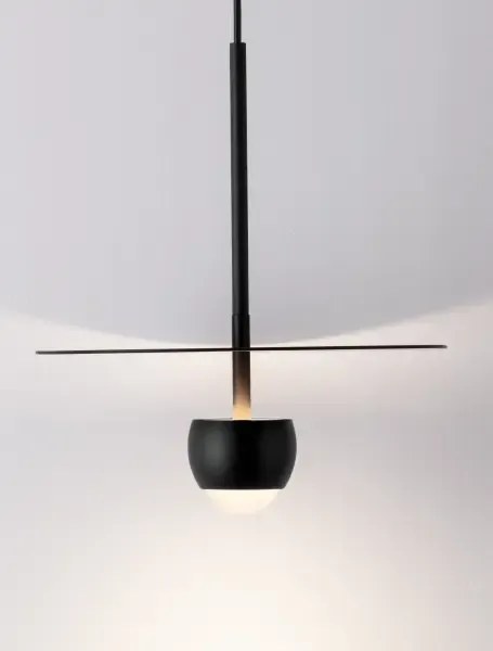 LED černé designové svítidlo Edem
