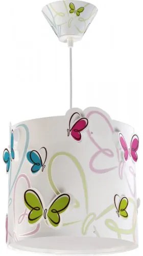 DALBER BUTTERFLY 62142, DĚTSKÉ ZÁVĚSNÉ SVÍTIDLO, MULTICOLOR