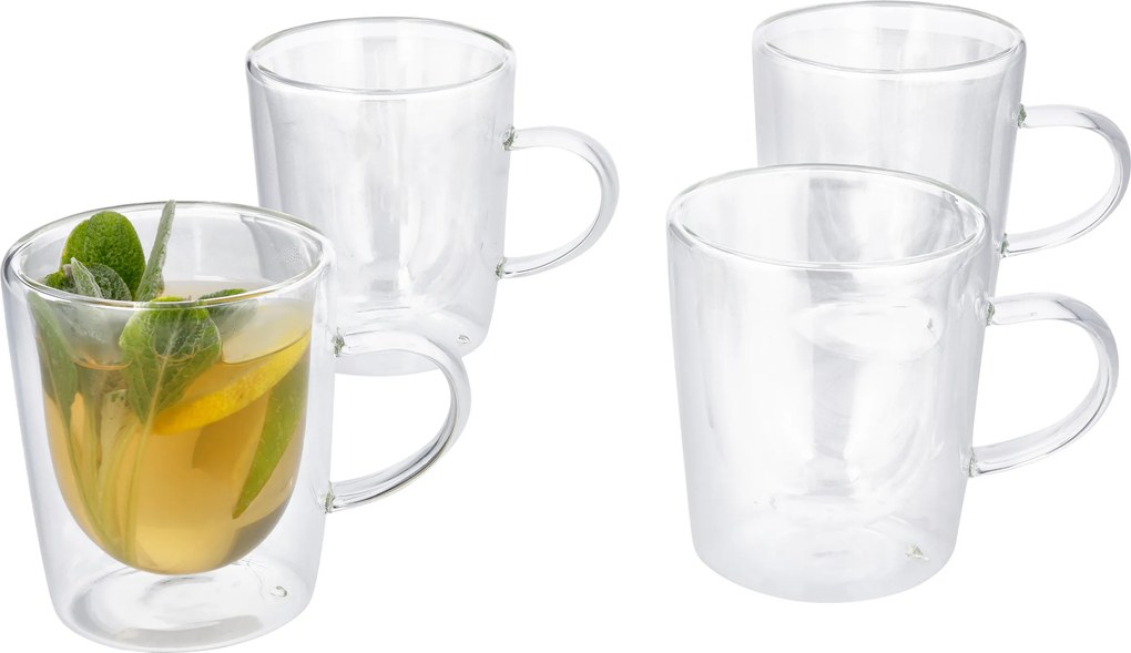 Silvercrest® Termo sklenice (skleněné hrnky na čaj, 4 kusy)