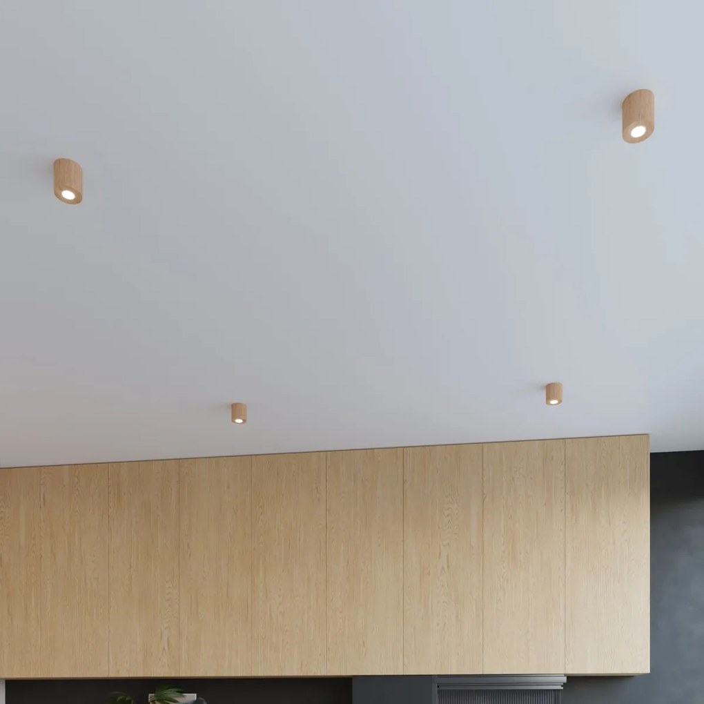 Sollux Lighting Nástěnné svítidlo ORBIS přírodní dřevo