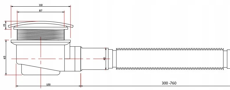 BPS-koupelny Obdélníková akrylátová sprchová vanička HYD-OSV-SILK 120x80 černá