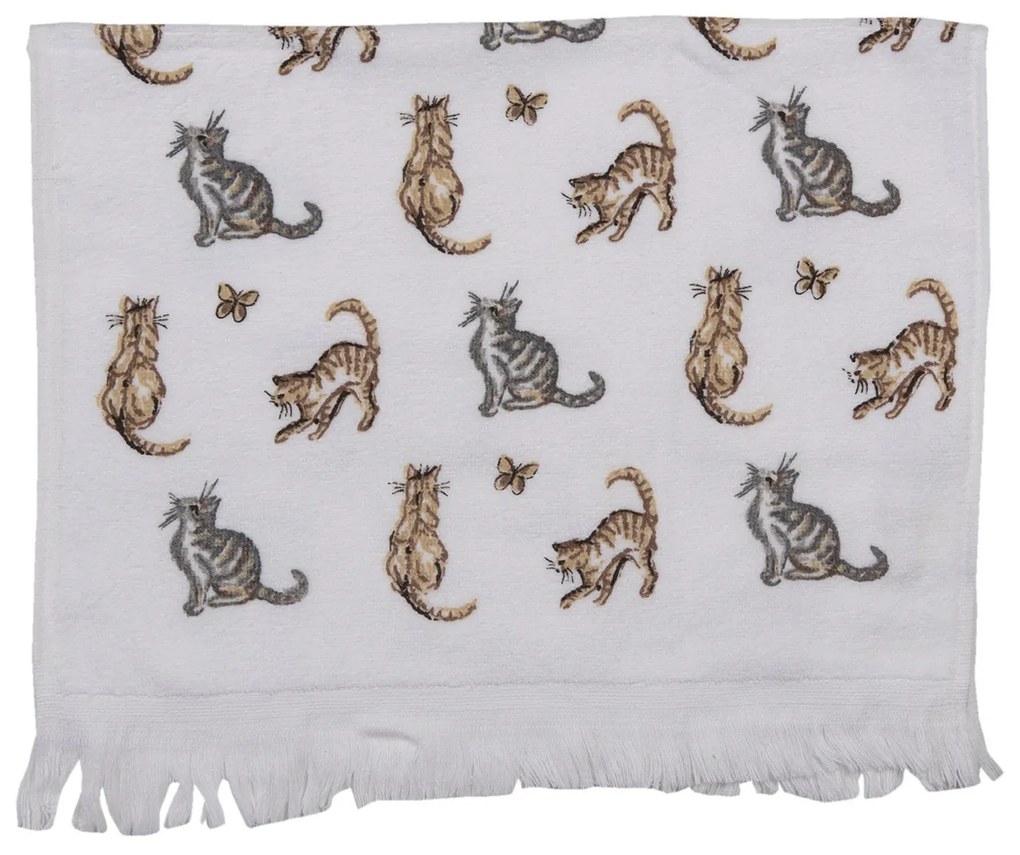 Kuchyňský froté ručník s kočky - 40*66 cm