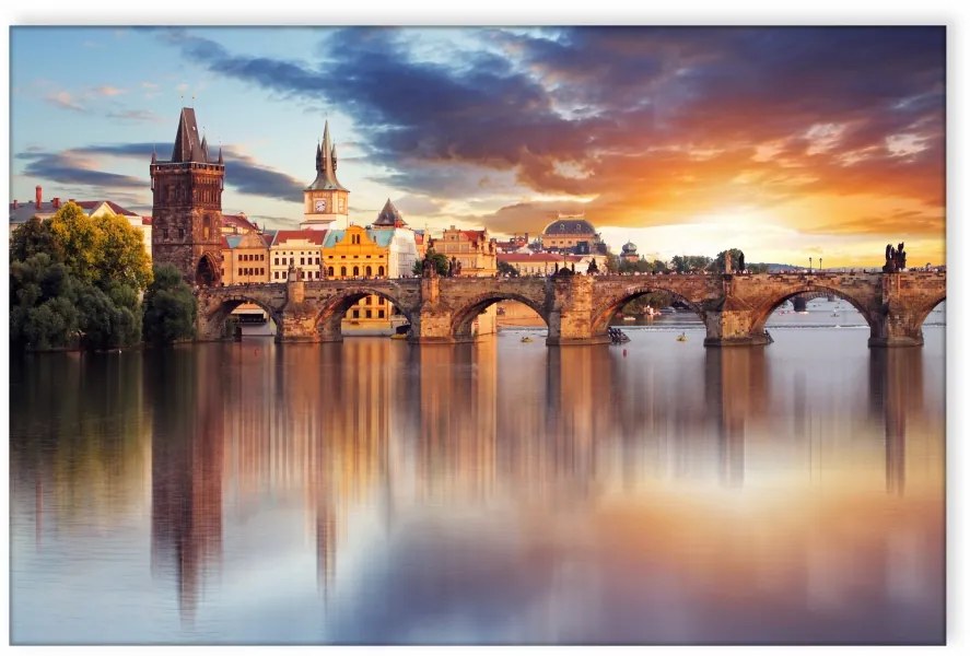 Obraz Karlův most Praha Velikost (šířka x výška): 120x80 cm