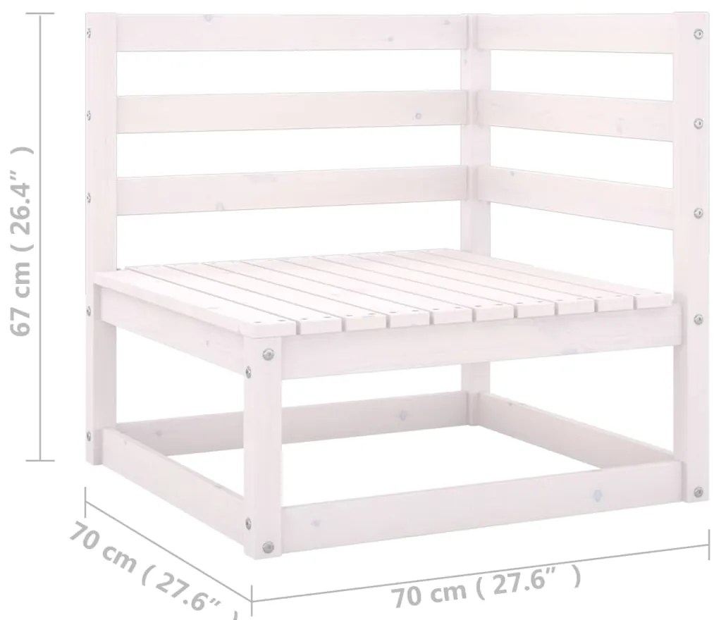 vidaXL Marketos 4dílná zahradní sedací souprava s poduškami masivní borovice