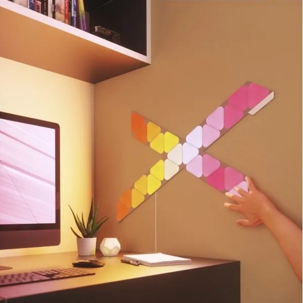 Nanoleaf NL48-1001TW-10PK - SADA 10x LED RGB Stmívatelný panel TRIANGLES LED/0,5