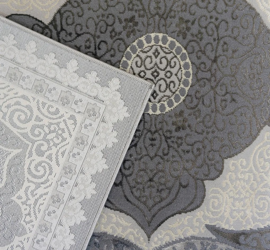 BE Koberec Allianz 6302 GREY - šedý obdélníkový Rozměr: 140x190 cm