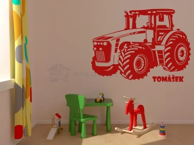 Samolepky na zeď pro děti - Traktor
