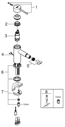 GROHE 32934001 - Bidetová baterie ESSENCE DN 15 lesklý chrom