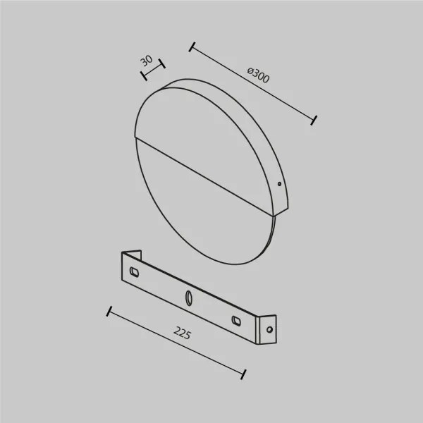 Maytoni MOD320WL-L13MR3K1 - LED Nástěnné svítidlo JUPITER LED/13W/230V mramor