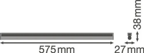 LED svítidlo LEDVANCE Linear Compact Batten 600mm 10W/3000K teplá bílá