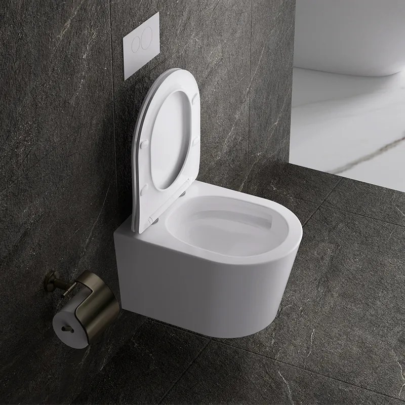 BPS-koupelny Závěsná WC mísa se SoftClose sedátkem HYD-4664, bílá
