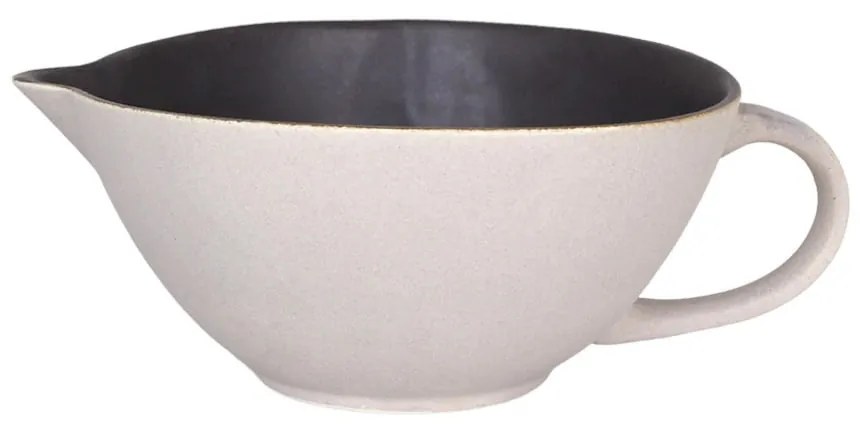 Strömshaga Keramická miska s nálevkou Einar Brown Medium, béžová barva, hnědá barva, keramika