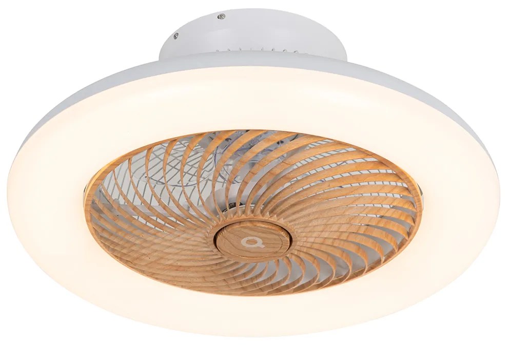 Stropní ventilátor dřevěný vč.LED s dálkovým ovládáním - Clima