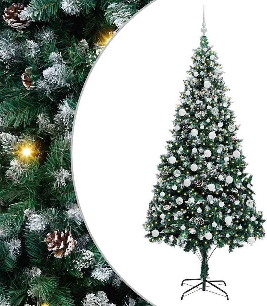 Umělý vánoční stromeček Zelená 210 cm PVC, ocel a plast 3396276