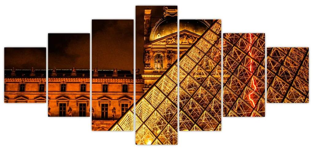 Obraz Louvre v Paříži (210x100 cm)