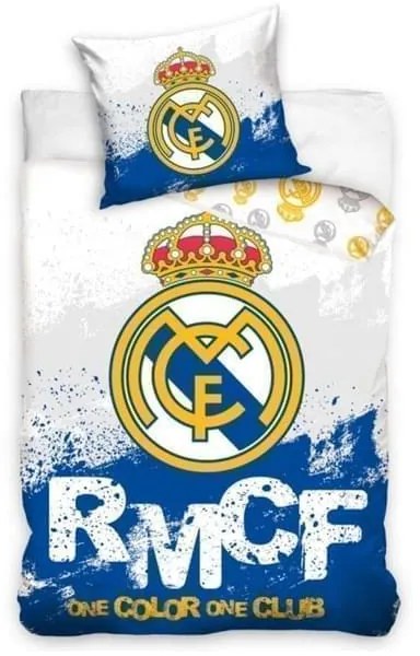 DekorTextil Ložní bavlněné povlečení Real Madrid RMCF - 140 x 200 cm + 80 x 70 cm