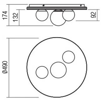 Redo 01-2657 - LED Stropní svítidlo CORUM LED/48W/230V 3000K pr. 49cm CRI90 bílá