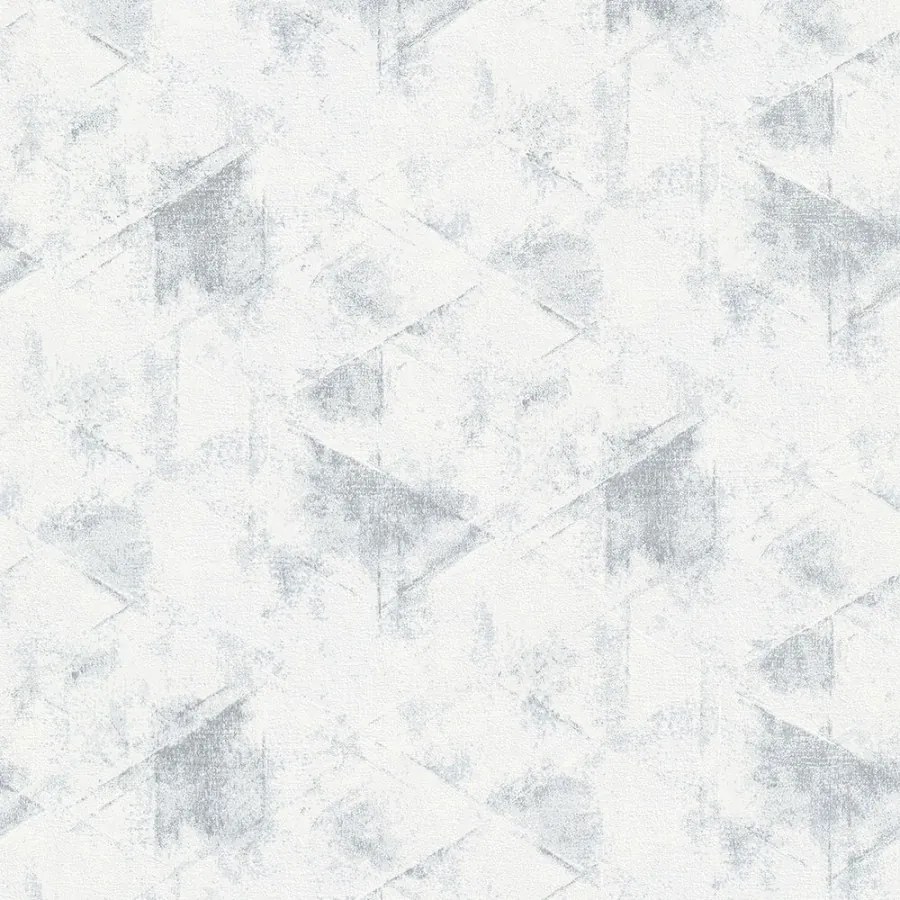 Štuková bílo-šedá vliesová tapeta A48501 | Lepidlo zdarma
