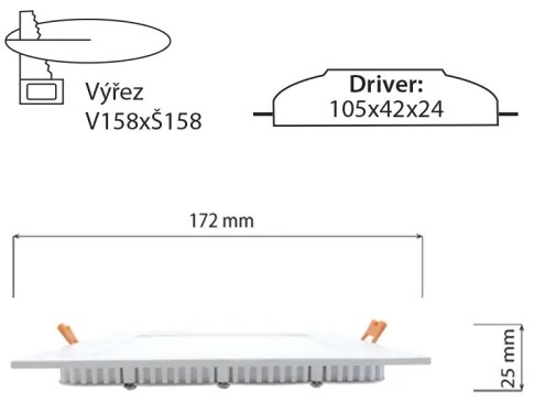 LED podhledové svítidlo McLED TORO S15 TS172-15W4000K-W-EN neutrální bílá ML-412.005.33.0