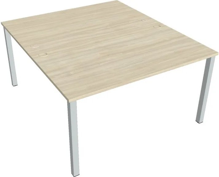 Kancelářský pracovní stůl Hobis USD 1400, deskaakát, černá černá