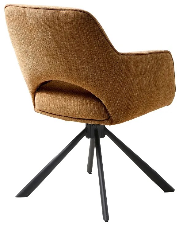 Designová otočná židle Ralayna skořicová