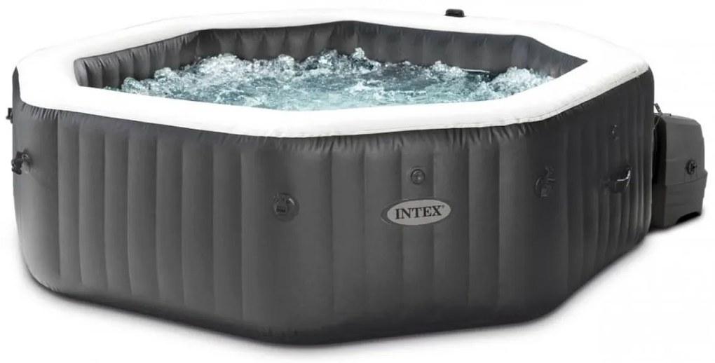 Intex Pure Spa Venkovní vířivka 79 Jet & Bubble Deluxe Octagon Set 28458, vhodné pro: 4 osoby, 795 l