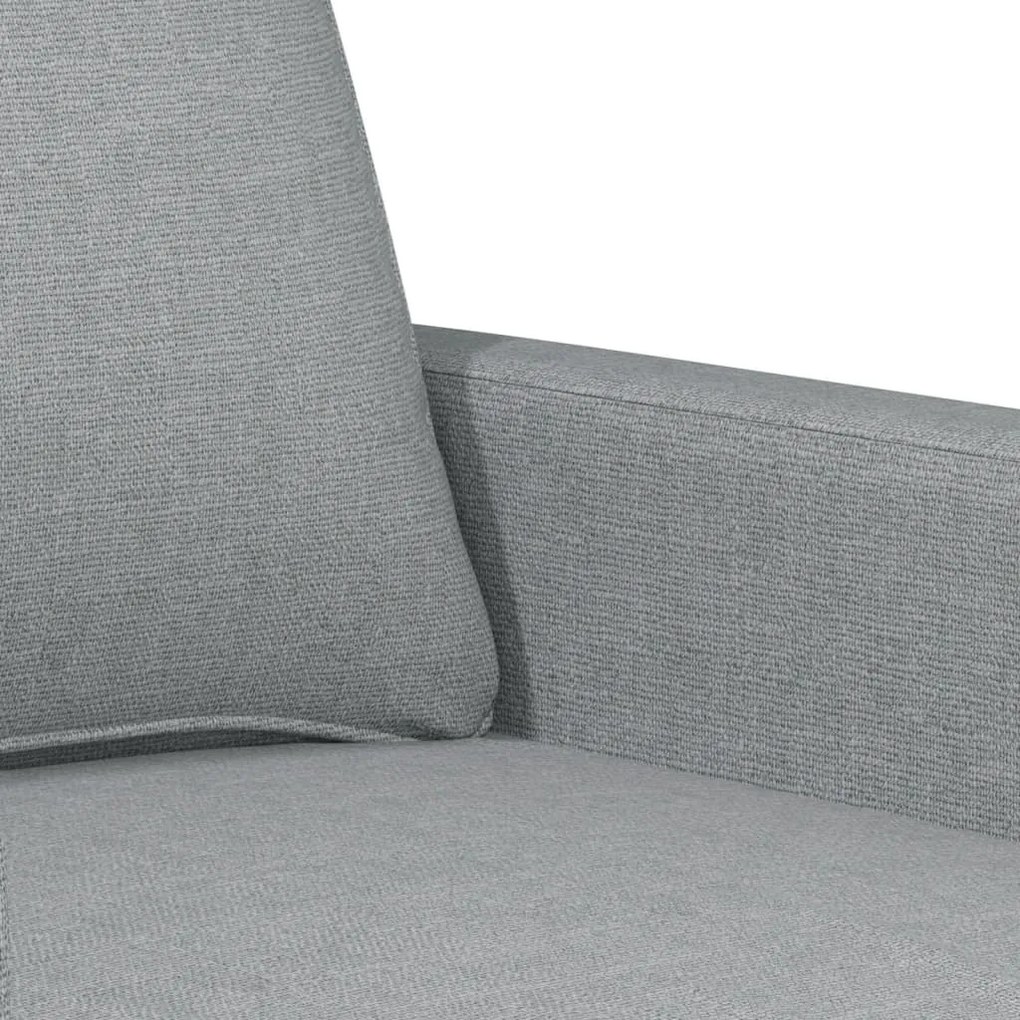 3dílná sedací souprava s poduškami světle šedá textil 3201428