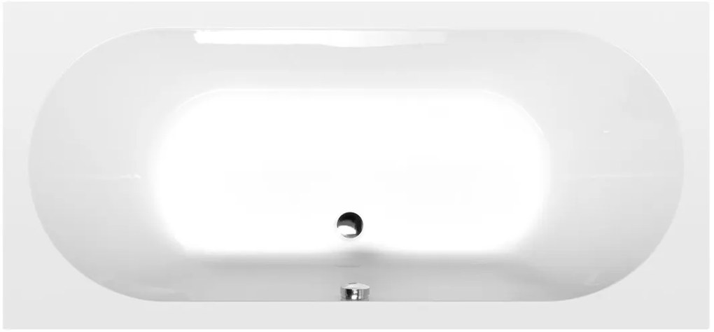 Aqualine Aqualine, JIZERA obdélníková vana 170x80x39cm, bílá, G1780