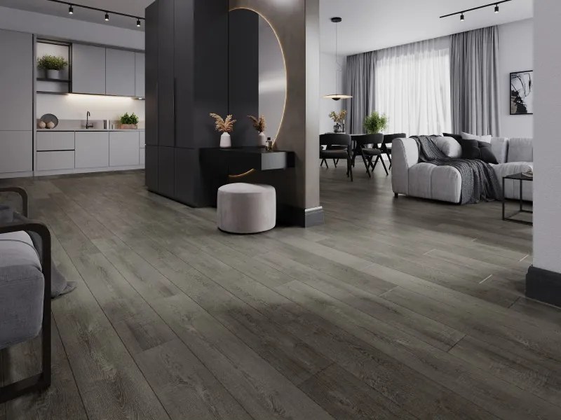 Mexen New Albany vinylové panely 1240 x 182 mm SPC 6,5 mm, podložka IXPE 1,5 mm, 4 V-drážka, Dub - F1017-1240-182-505-4V1-01