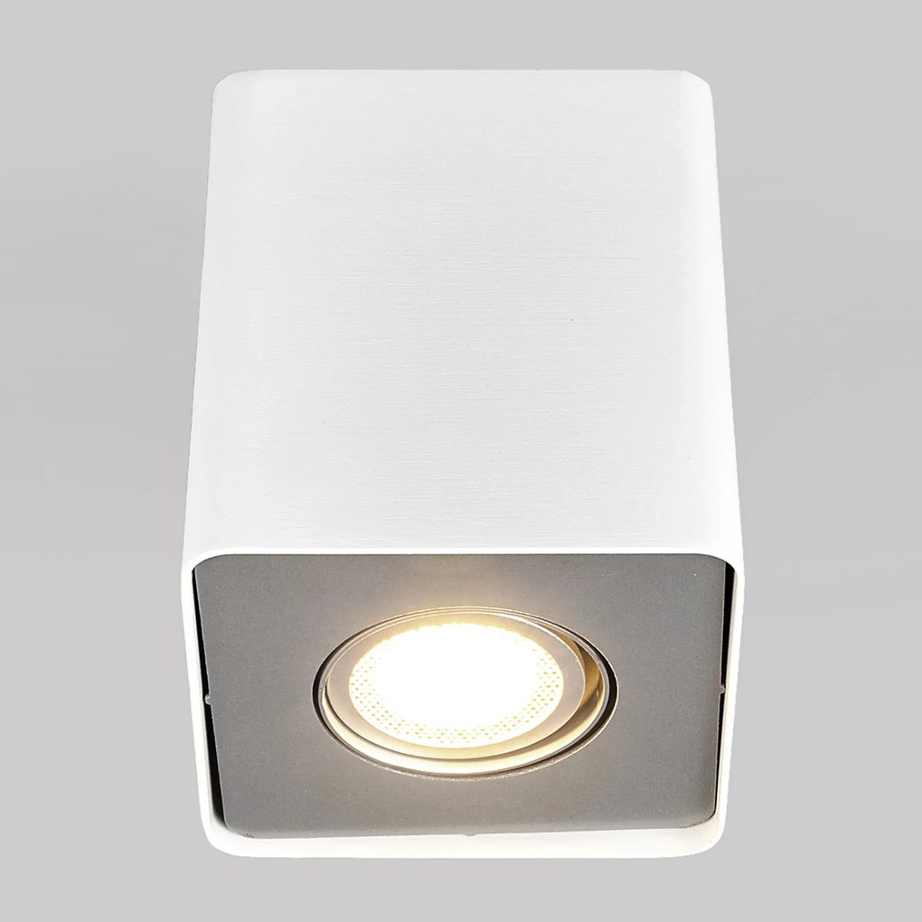 LED downlight GU10 Giliano, 1zdroj, hranaté, bílé