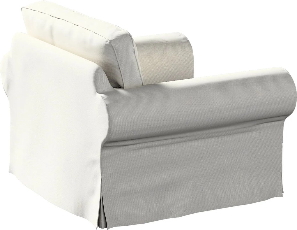 Potah na křeslo IKEA Ektorp barva šedá látka pletený vzor