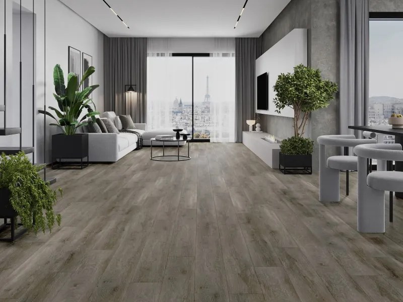 Mexen Sherwood vzorek vinylových panelů SPC 6,5 mm, podložka IXPE 1,5 mm, 4 V-drážka, dub - F1051-S